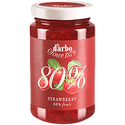 Buy d'arbo Reduced Sugar Jam - Strawberry, With 80% Fruit Content ...