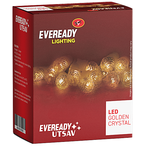 Buy Eveready LED Golden Crystal String Light - 3000K Online at Best ...