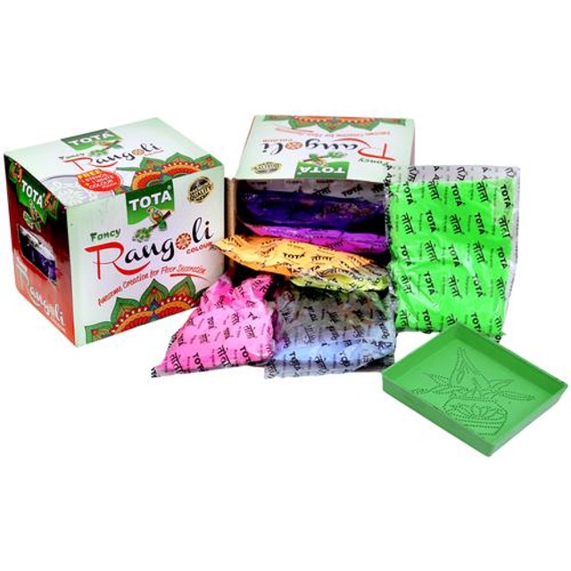 Buy Tota Rangoli Art Colour Powder Rang - For Puja, Ceremony ...