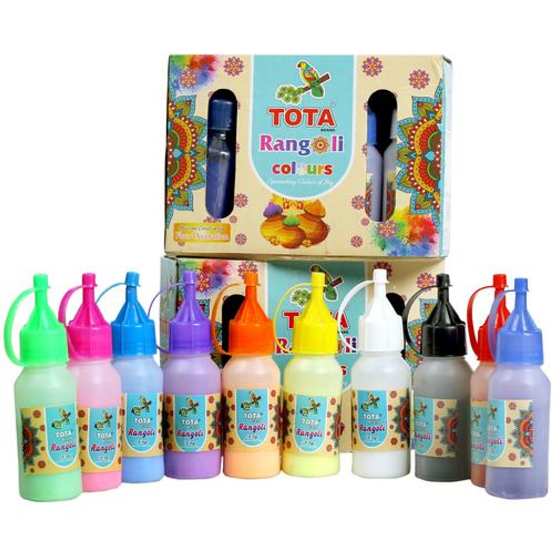 Buy Tota Rangoli Colour Powder Rang - For Festival Decoration, For Puja ...