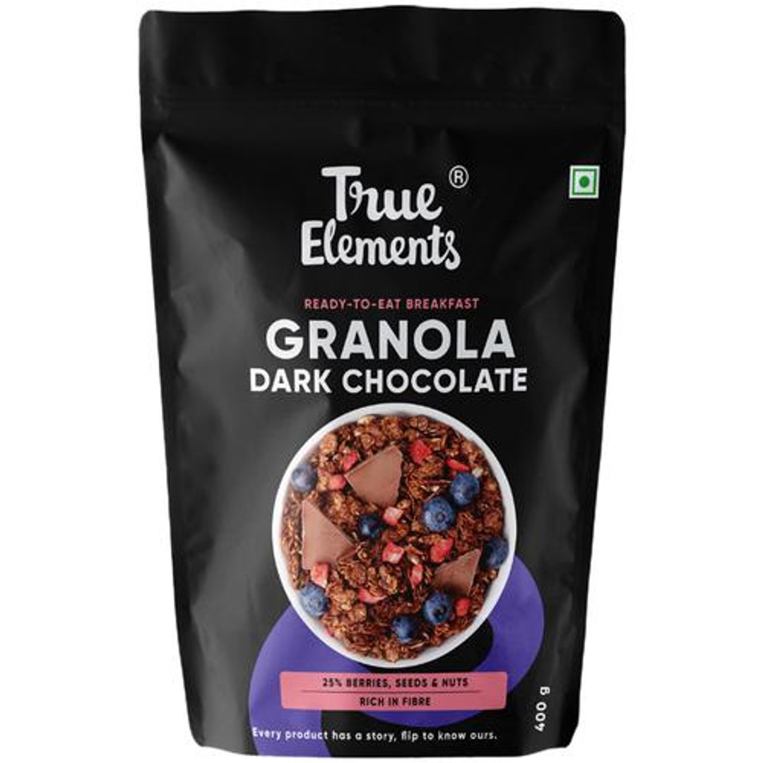 Buy True Elements Breakfast Dark Chocolate Granola - 100% Natural ...