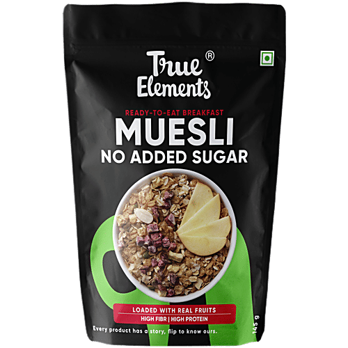 Buy True Elements Muesli With No Added Sugar - Ready To Breakfast ...