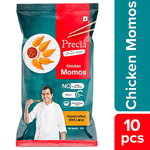Buy Precia Chicken Momos with Spicy Sauce Online at Best Price of Rs ...