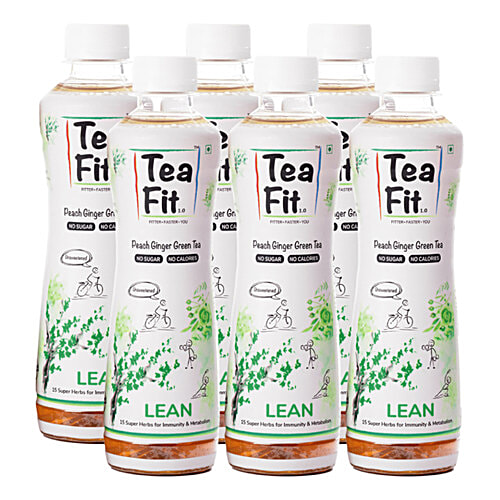 Buy Teafit Lean Peach Ginger Green Tea - Unsweetened Online at Best ...