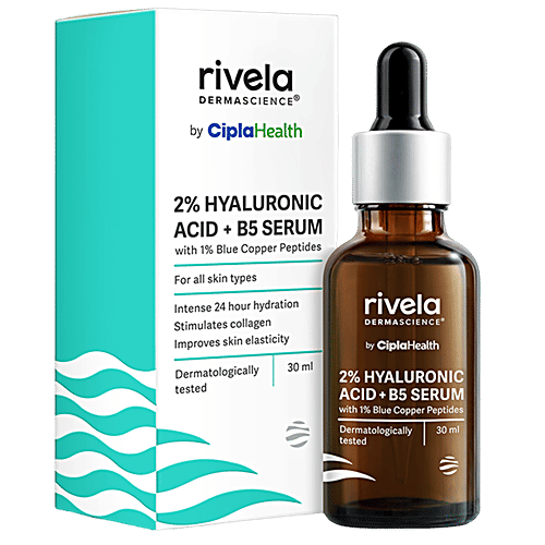 Buy RIVELA DERMASCIENCE 2% Hyaluronic Acid + B5 Serum Online at Best ...