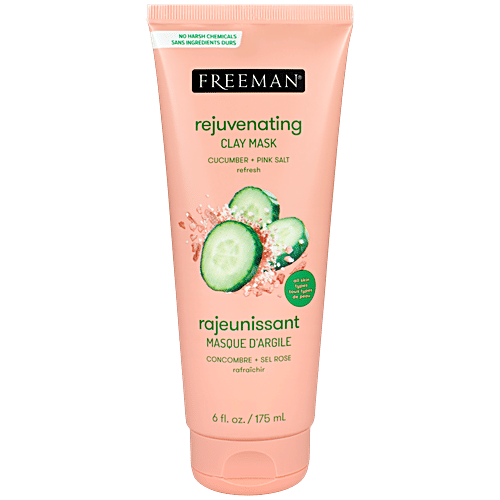 Buy FREEMAN Rejuvenating Clay Mask - Cucumber & Pink Salt Online at ...
