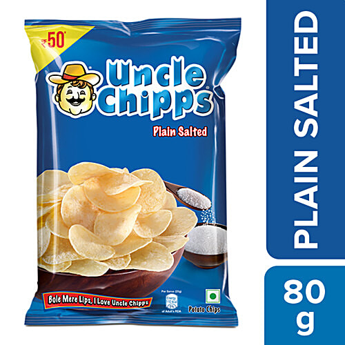 Buy Uncle chips Plain Salted Potato Chips - Crispy Chips & Snacks ...