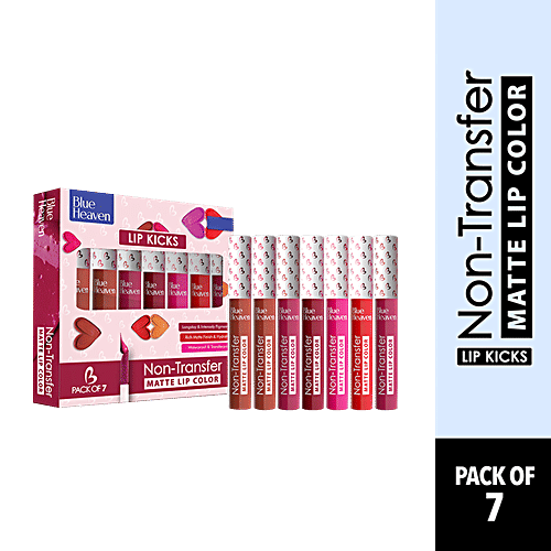 Buy Blue Heaven Lip Kicks Non Transfer Matte Lip Color Online at Best ...