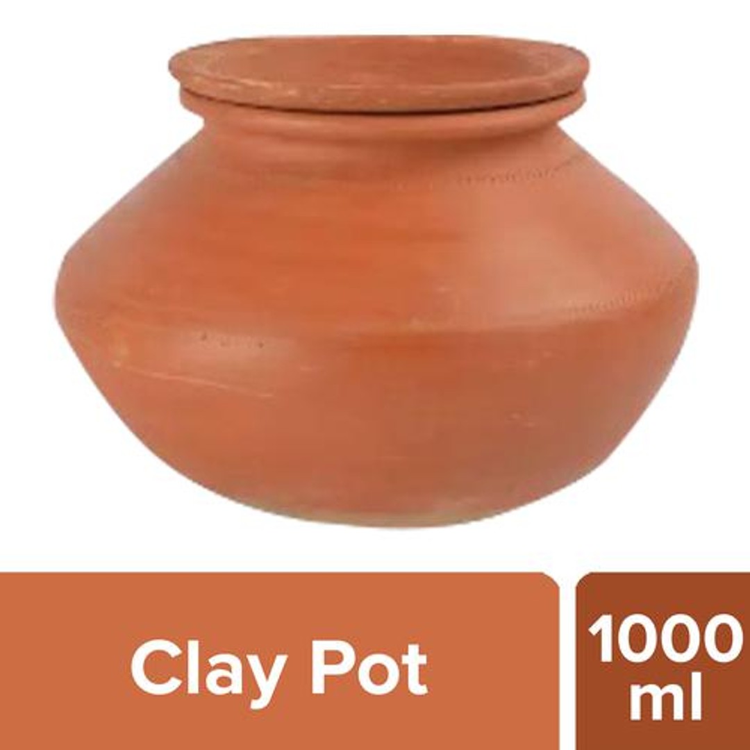 Buy Mitti Man Traditional Terracotta Earthen Mitti Clay Handi - With ...