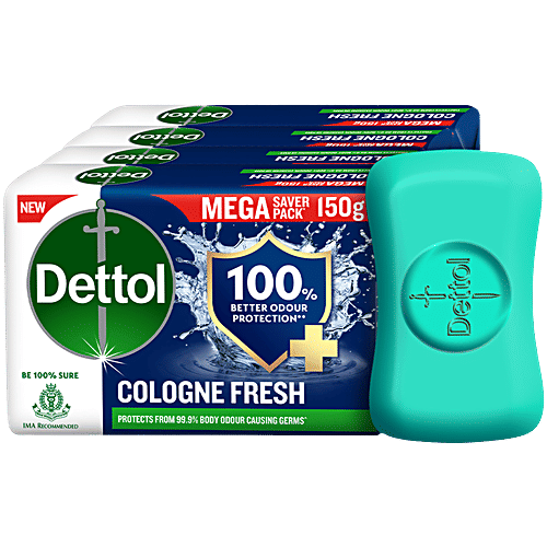Buy Dettol Cologne Fresh Bathing Soap Online at Best Price of Rs 189.05 ...