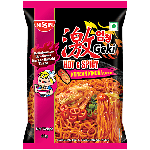 Buy Nissin Geki - Hot & Spicy Korean Kimchi Flavoured Ramen Instant ...