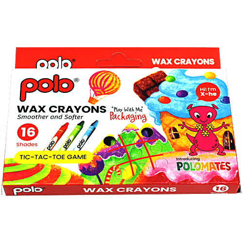 Buy Polo Wax Crayons - 16 Shades Online at Best Price of Rs 21 - bigbasket