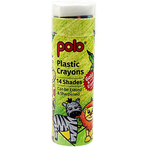 Buy Polo Plastic Crayons - 14 Shades Online at Best Price of Rs 58 ...