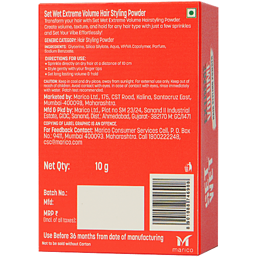 Buy Set Wet Extreme Volume Hair Styling Powder - Matte Finish Online at ...