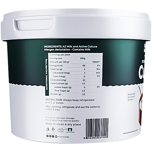 Buy Organic Mandya Desi A2 Set Curd Online at Best Price of Rs 83.30 ...