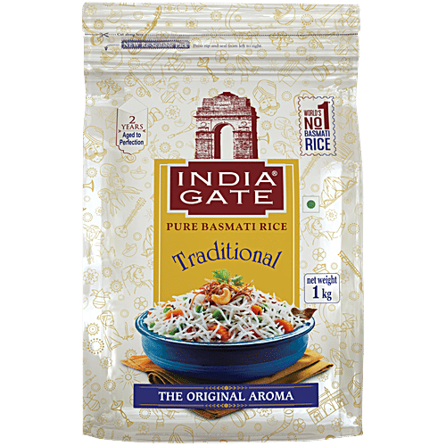 Buy India Gate Traditional Pure Basmati Rice Online at Best Price of Rs ...
