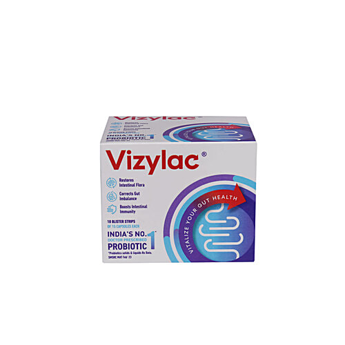 Buy Vizylac Vizylac Lactoacid Capsules Online at Best Price of Rs 62.78 ...