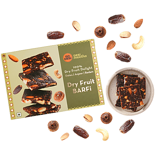 Buy GO DESi Dry Fruits Barfi Online at Best Price of Rs 500 - bigbasket