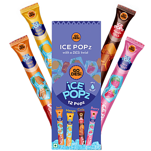 Buy GO DESi Ice Popz - Tangy Imli, Truly Mango, Very Berry, Masala Cola ...