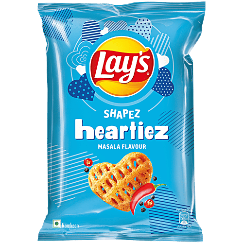 Buy Lay's Shapez Heartiez Masala Flavour Namkeen Online at Best Price ...