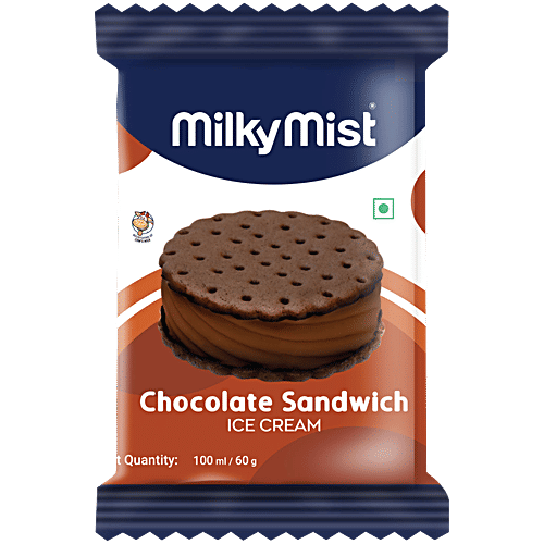 Buy Milky Mist Chocolate Sandwich Ice Cream - Round Online at Best ...