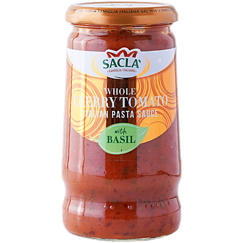 Buy Sacla Whole Cherry Tomato Italian Pasta Sauce - With Basil Online ...