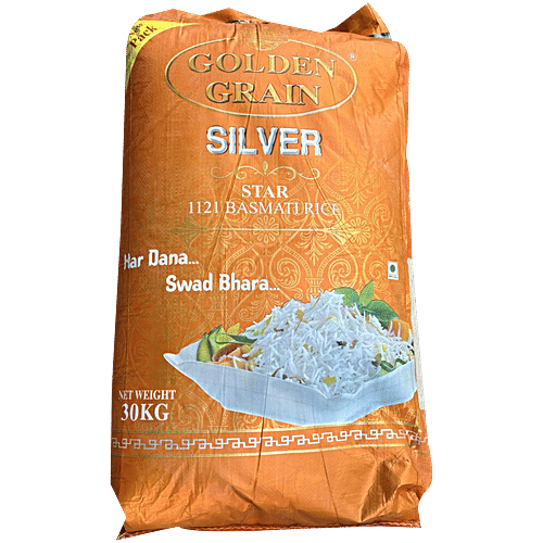 Buy GOLDEN GRAIN Silver Star 1121 Basmati Rice Online at Best Price of ...