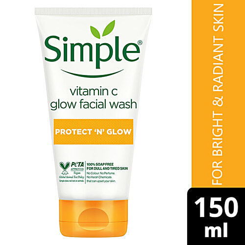 Buy Simple Protect N Glow Vitamin C Glow Facial Wash Online at Best ...