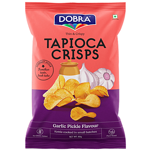 Buy Dobra Garlic Pickle Tapioca Crisps Online at Best Price of Rs 60 ...