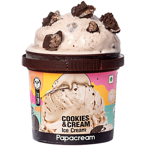Buy PAPACREAM Cookies & Cream Ice Cream - Made With Cow Milk Online at Best Price of Rs 120 ...