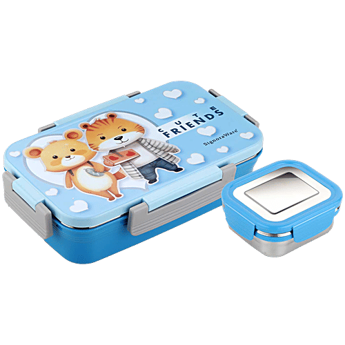 Buy Signoraware Nugget Stainless Steel Insulated Kids Lunch Box - With ...