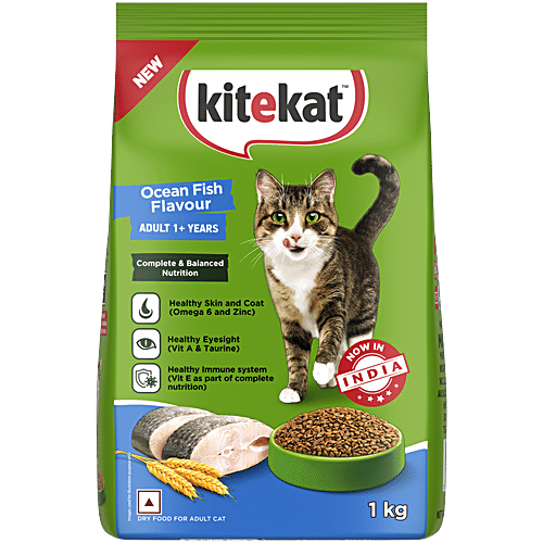 Buy Kitekat Adult Dry Cat Food - Ocean Fish Flavour Online at Best ...