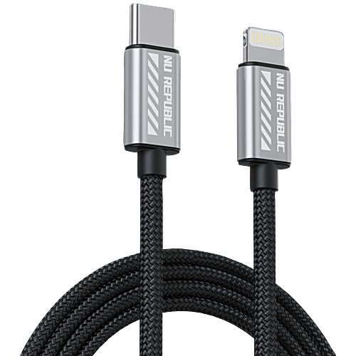 Buy Nu Republic Type C To 8 Pin Blaze Flash 33W Superfast Charging ...