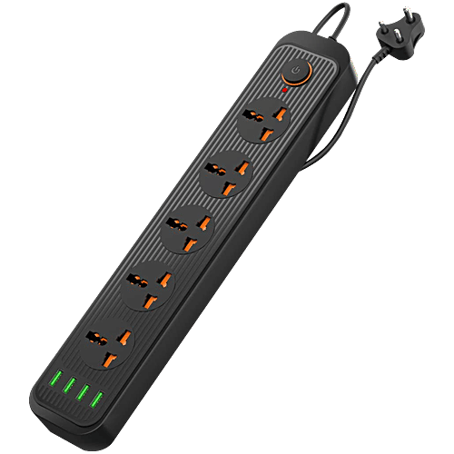 Buy Portronics Power Plate 6 With 4 USB Port + 5 Power Sockets Power ...