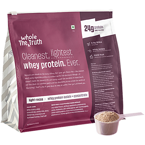 Buy The Whole Truth Light Cocoa Pro Whey Protein Powder Online at Best ...