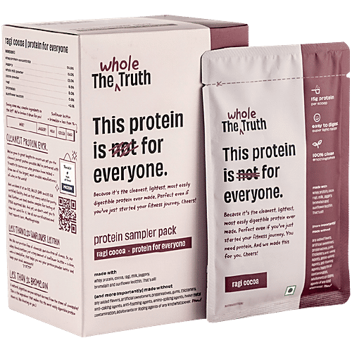 Buy The Whole Truth Ragi Cocoa Protein Powder Sampler Pack Online at Best Price of Rs 598.97 ...