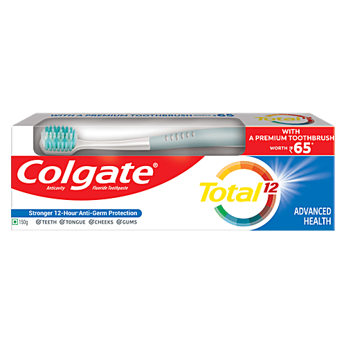 Buy Colgate Total Advanced Anticavity Toothpaste + Premium Toothbrush ...