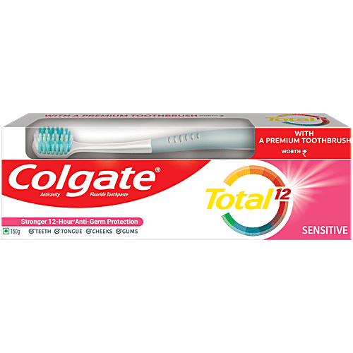 Buy Colgate Total Sensitive Anticavity Toothpaste + Premium Toothbrush ...