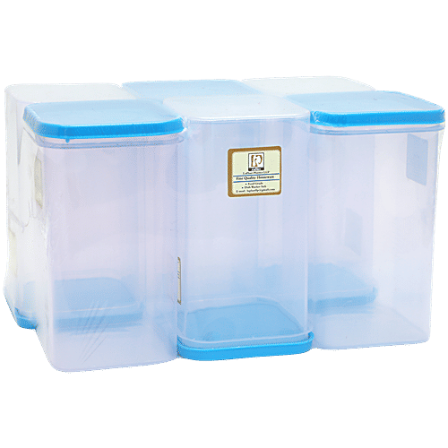 Buy Laplast Storewell Airtight Plastic Container - Blue Lid ...