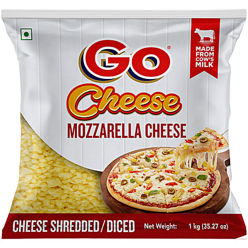 Buy Go Mozzarella Cheese Shredded/Diced Online at Best Price of Rs 513. ...