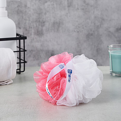 Buy bb home Pink Pearl White Dual Colour Bathing Loofah Online at Best ...