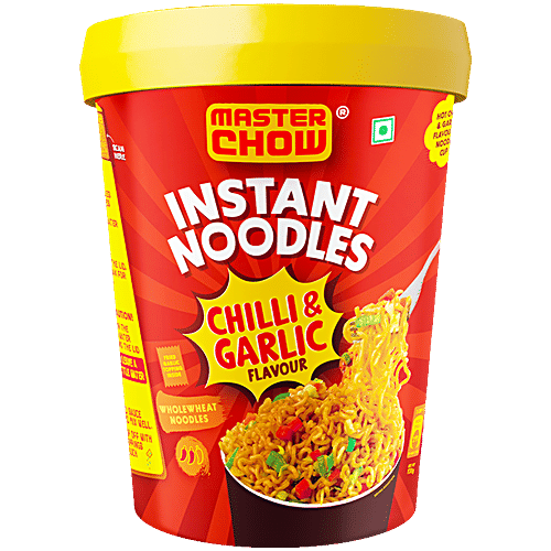 Buy MasterChow Instant Cup Noodles - Chilli Garlic Online at Best Price ...