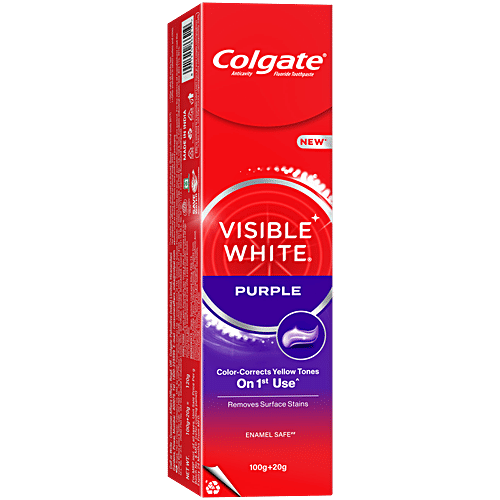 Buy Colgate Visible White Purple Toothpaste Online at Best Price of Rs ...