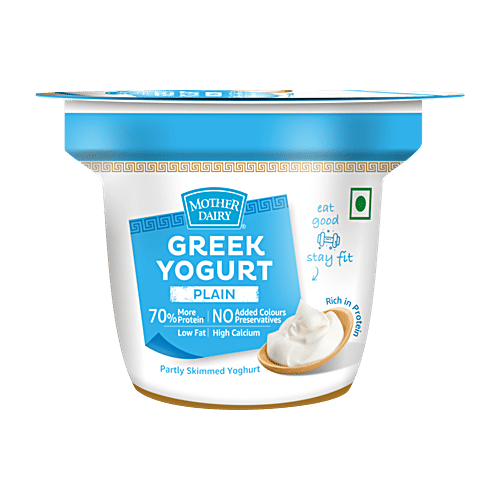 Buy Mother Dairy Plain Greek Yogurt Online at Best Price of Rs 40 ...