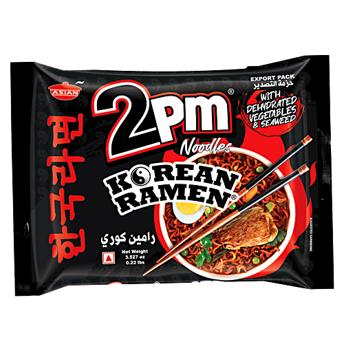 Buy 2PM Noodles Korean Ramen Instant Noodles - With Dehydrated Vegetables & Seaweed Online at ...