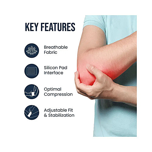 Buy Tata 1mg Tennis Elbow Support - Golfers Elbow Support, Medium Online at Best Price of Rs 245 ...