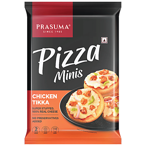 Buy Prasuma Chicken Tikka Pizza Minis Online at Best Price of Rs 158.4 ...