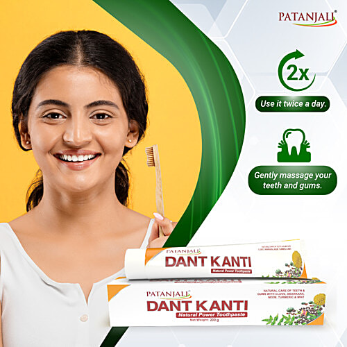 Buy Patanjali Dant Kanti Natural Herbal Toothpaste for Oral Care Online at Best Price of Rs 274. ...