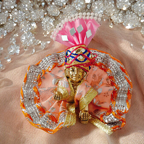 Buy House of Festivals Ladoo Gopal Glass Pagdi - Size 0, Assorted ...