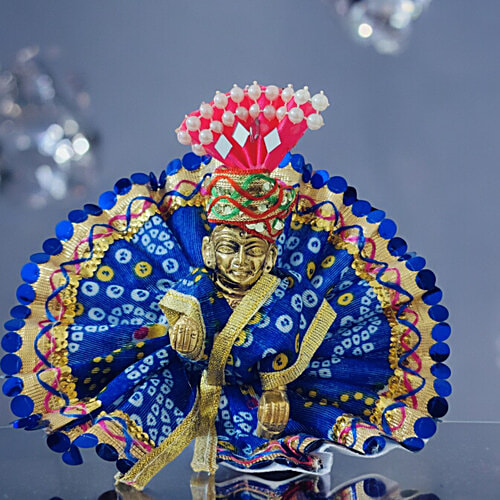 Buy House of Festivals Ladoo Gopal Glass Pagdi - Size 2, Assorted ...